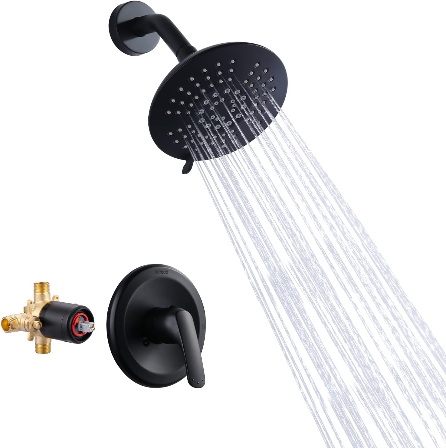 ALEASHA Shower Faucet Set, Modern Shower Trim Kit with 6-Inch Shower ...