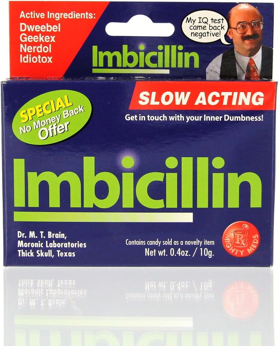 Amazon.com: Forum Novelties 63655 Imbicillin Mighty Meds : Toys & Games