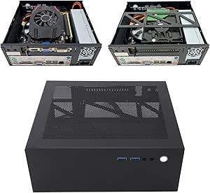 Small ITX PC Case, Steel Micro ITX Case PC Case, with USB 3.0 Port, PCI ...