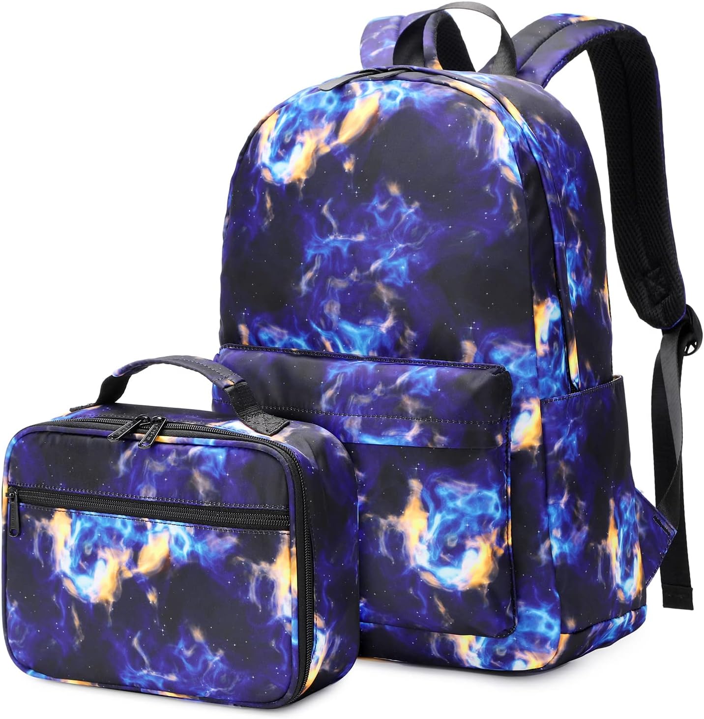 Amazon.com | ecodudo Flame Print Girls Backpack Set for Teens Backpacks ...