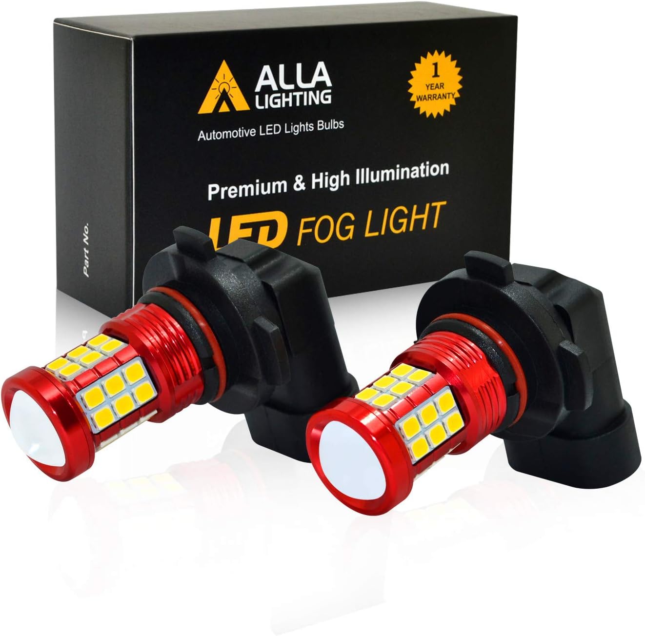 Amazon.com: Alla Lighting PS24W 5202 LED Fog Lights Bulbs New 3000lm ...