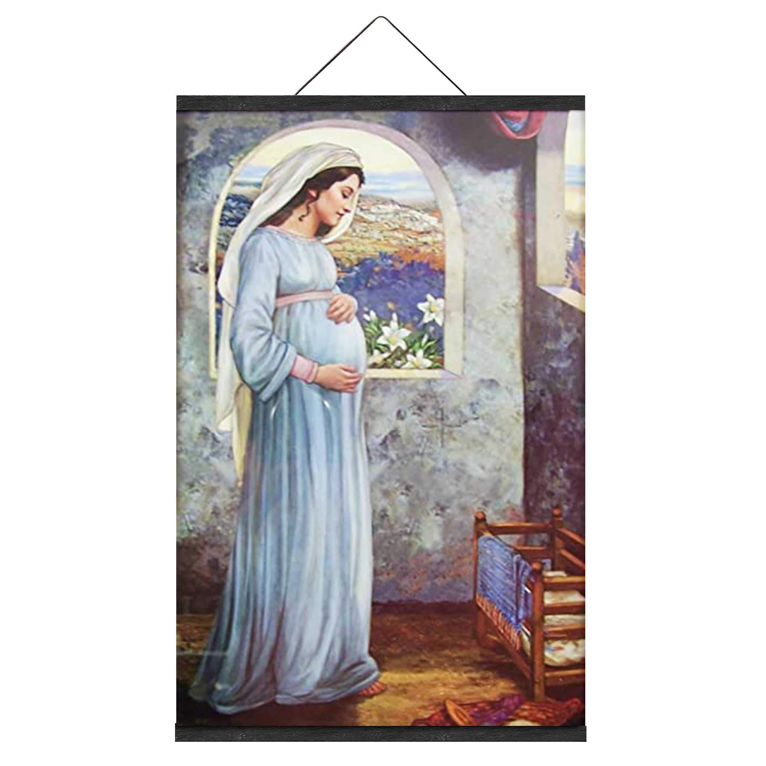 Mary Mother Of Jesus Pregnhant Virgin Mary Print, The Mother Of Jesus,