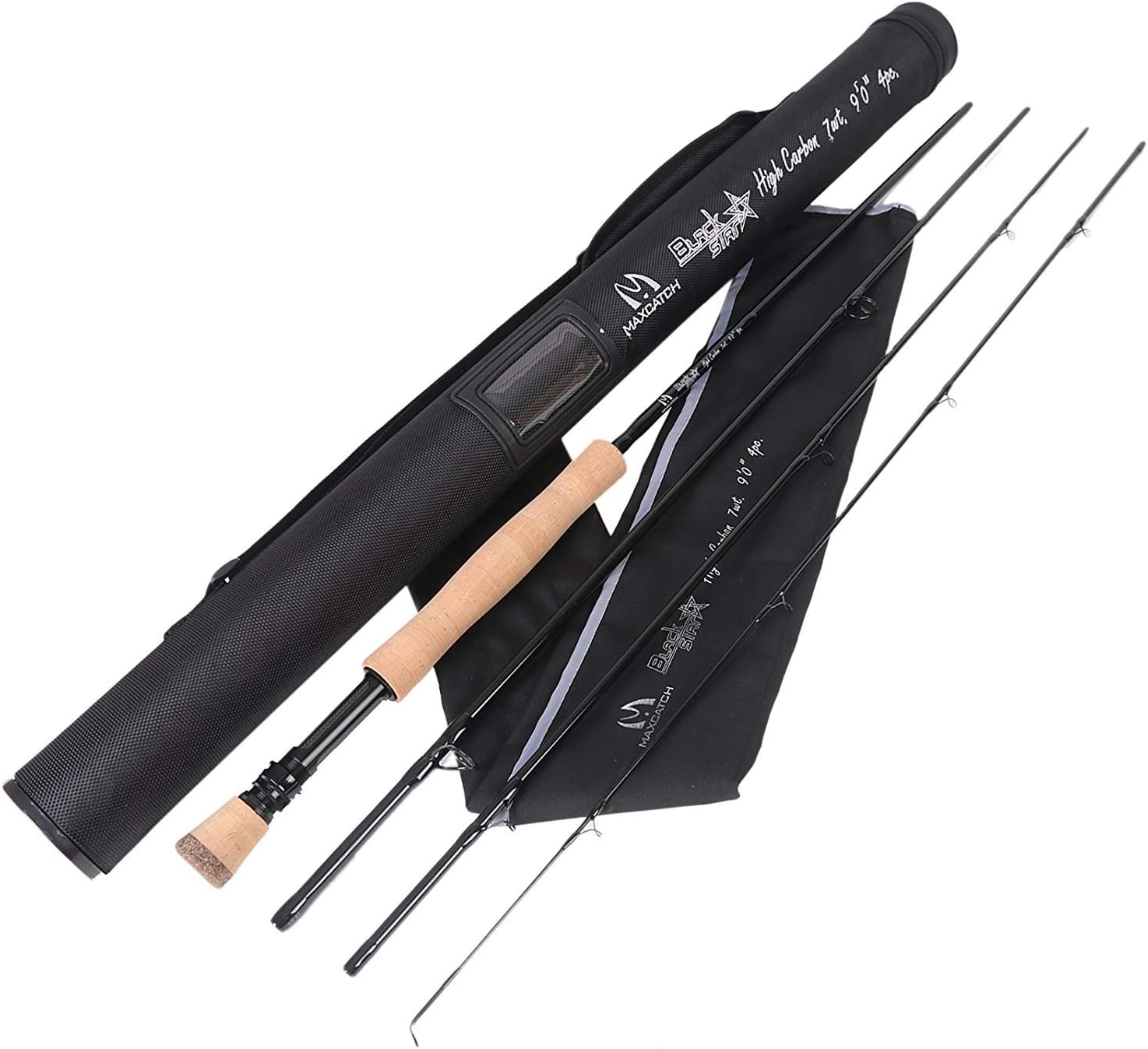 Maxcatch -Black Star- Fly Fishing Rod: IM10 Carbon Fiber, Pacbay Minima ...