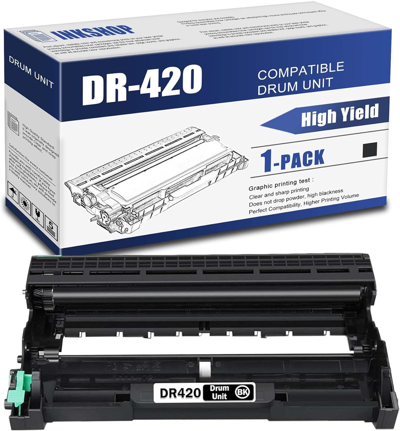 Amazon.com : DR420 DR-420 Compatible DR-420 Black Drum Unit Replacement ...