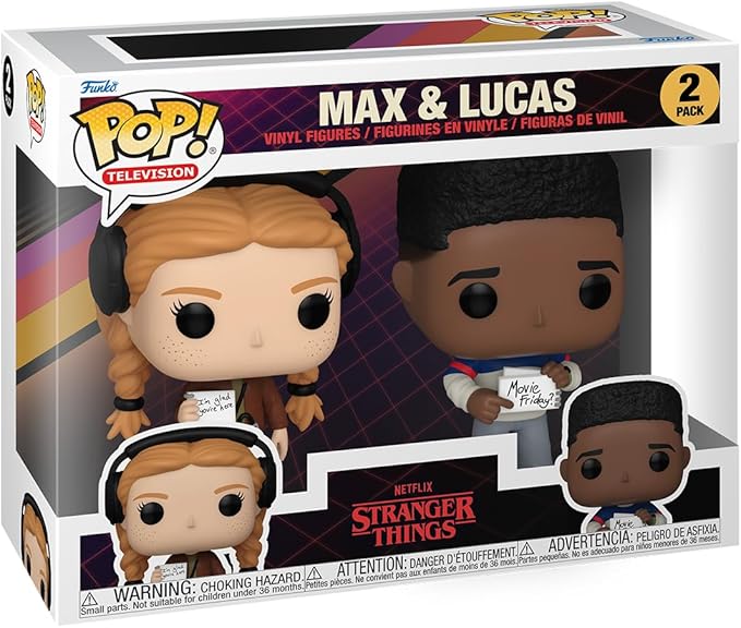 Amazon.com: Funko POP! TV: Stranger Things - Max Mayfield & Lucas, 2 ...