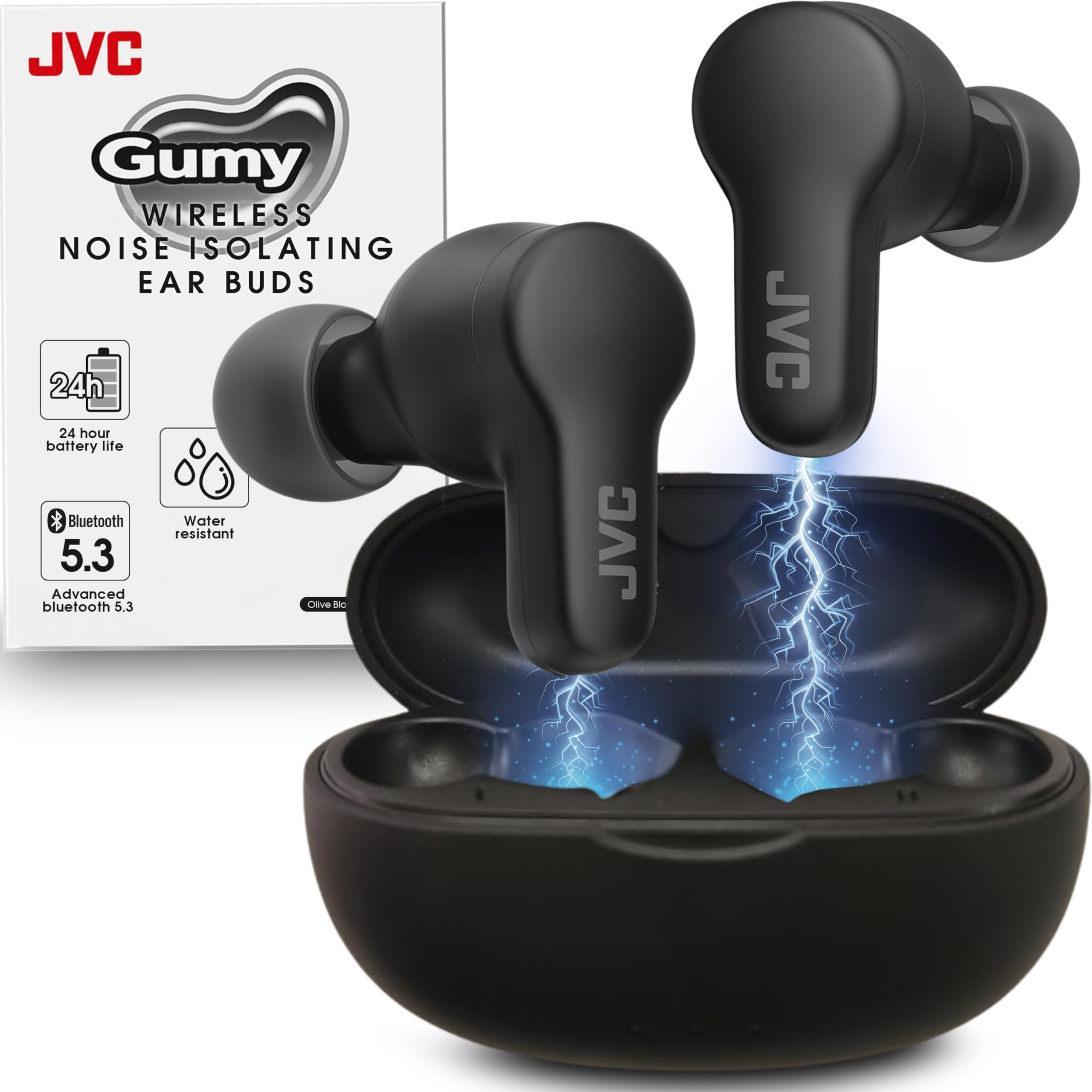 Amazon.com: JVC Gumy - Auriculares inalámbricos con Bluetooth 5.3 con ...