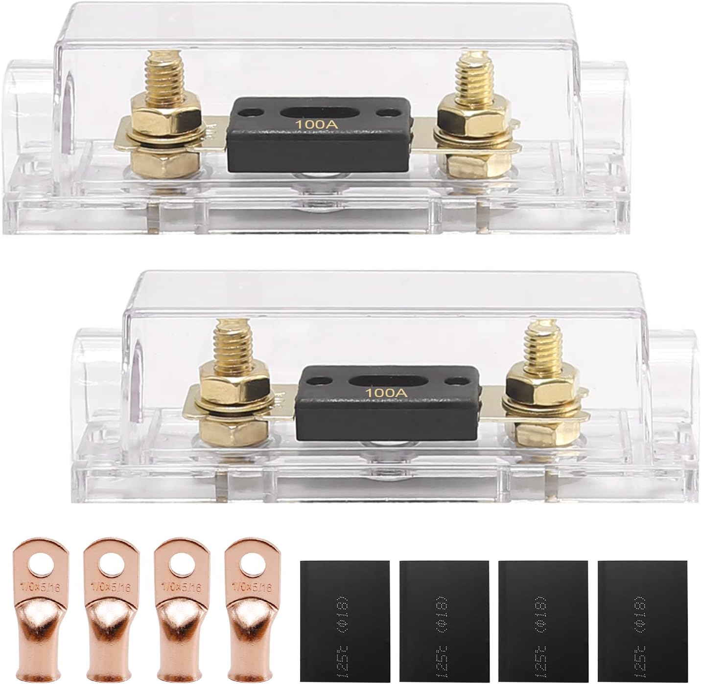 2pcs Fuse Holder ANL Fuse Electrical Protection Insulation Cover Fuse ...