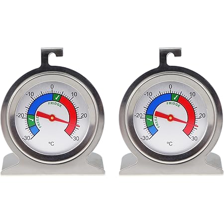Fridge Freezer Thermometer Twin Pack For Monitoring Refrigerator ...