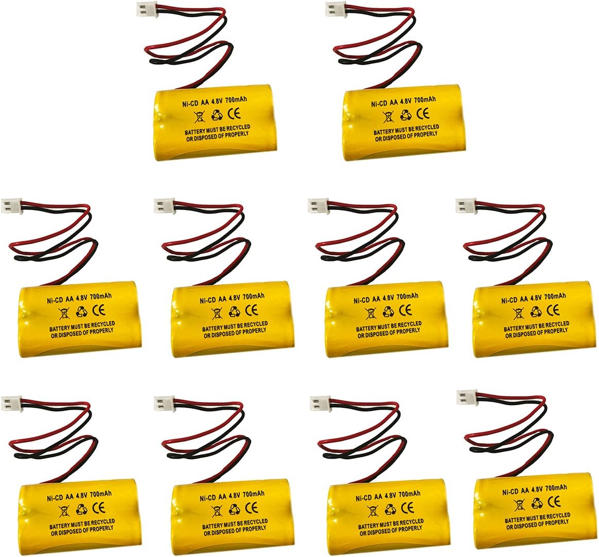 Amazon.com: 4.8v 700MAH NiCd Battery Exit Sign Emergency Light Nickel ...