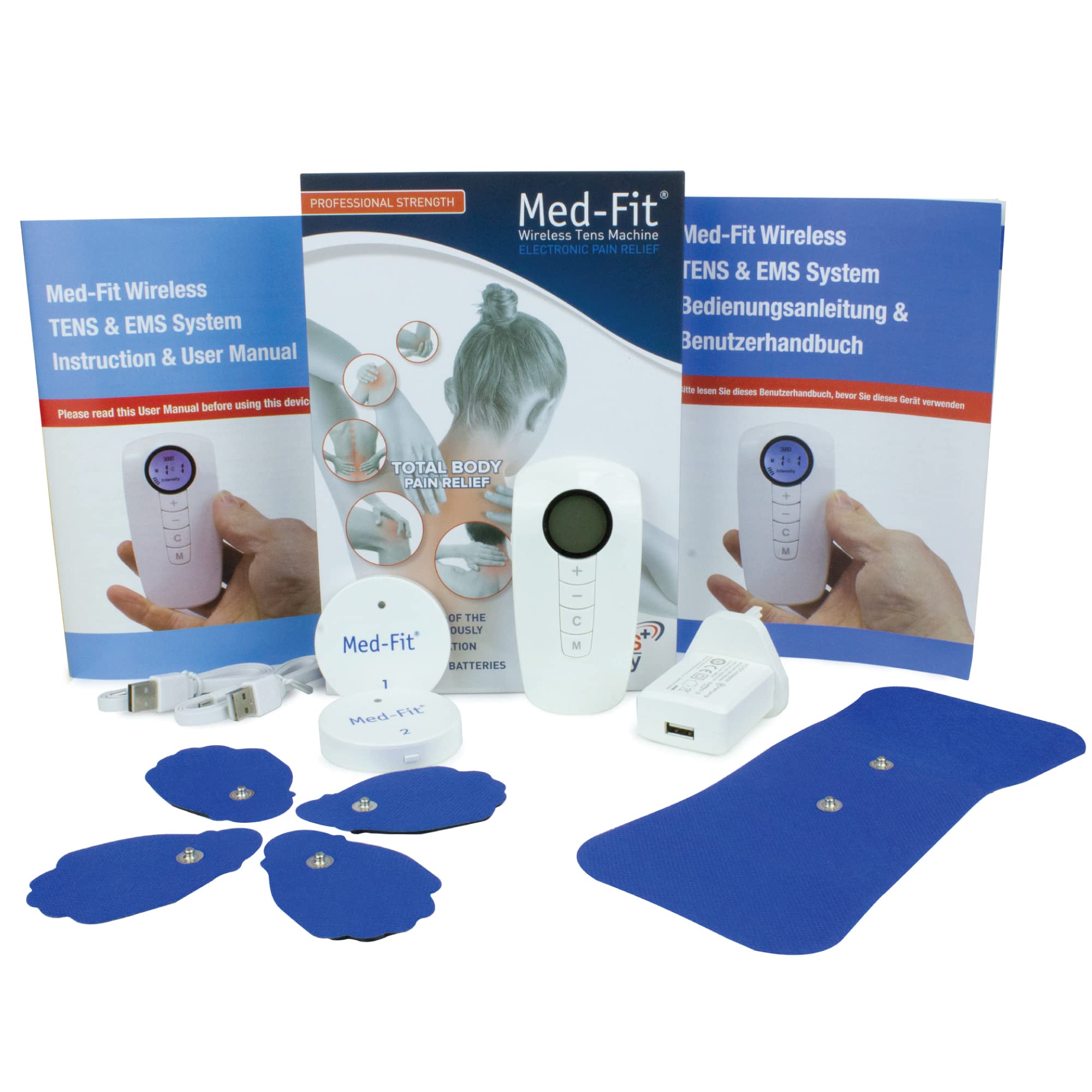 Buy Med-Fit Dual Channel Wireless TENS Machine for Total Body & Muscle ...
