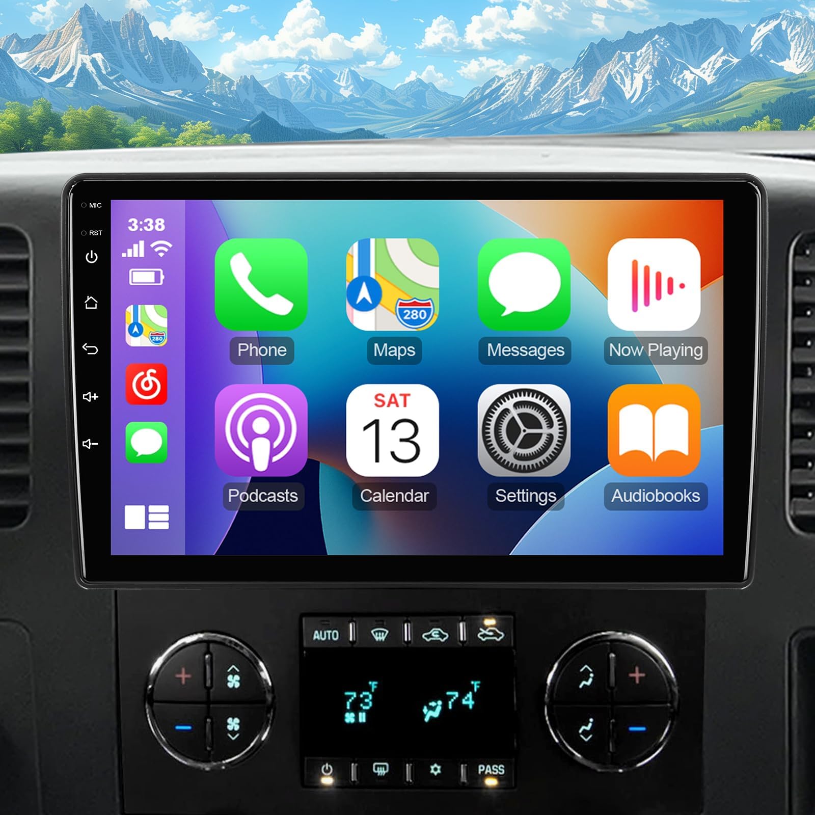 Amazon.com: 10.1 Inch IPS Touchscreen Android 12 Car Stereo for ...