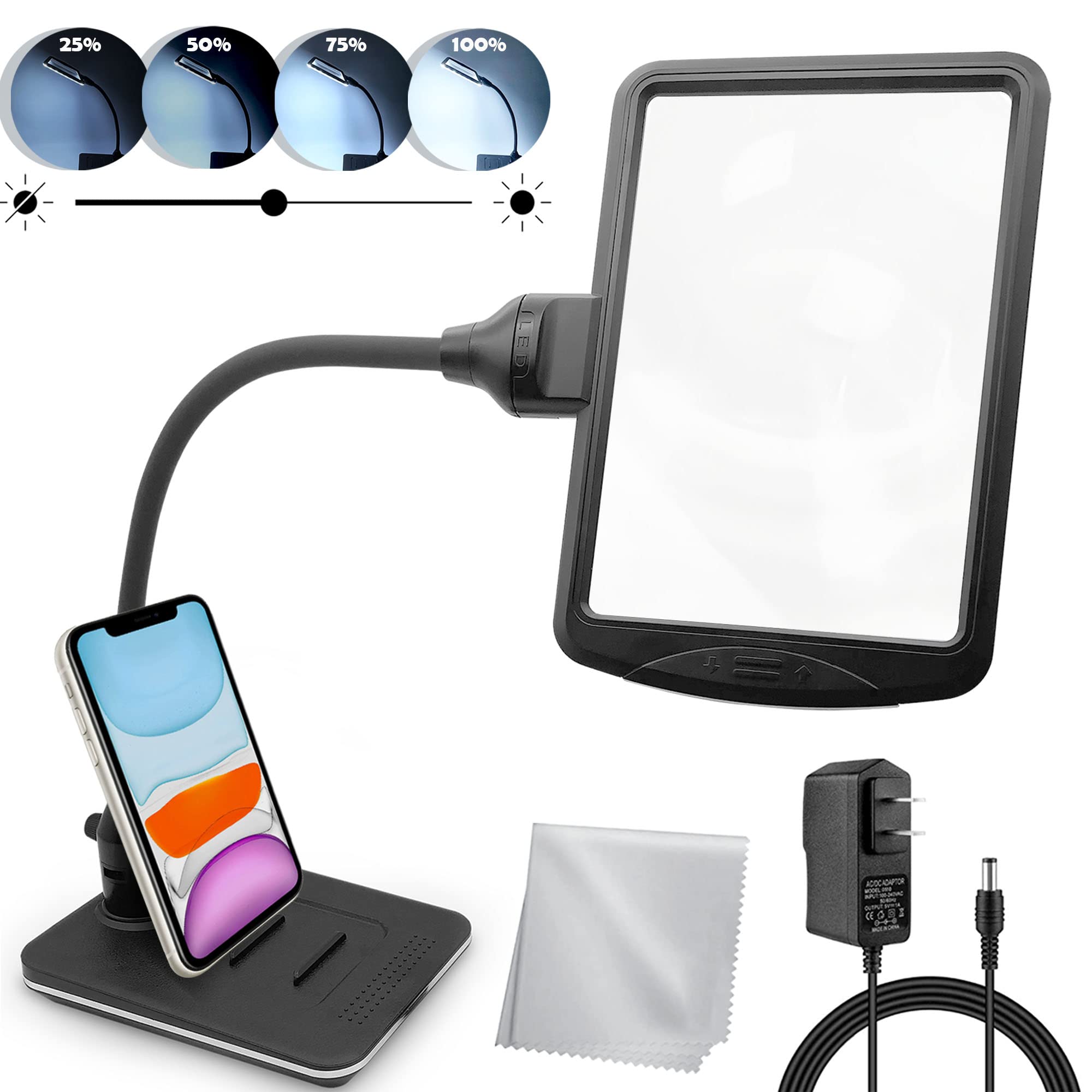 Amazon.com: M MAGDEPO 4X Gooseneck Magnifying Lamp Lighting with 28 SMD ...
