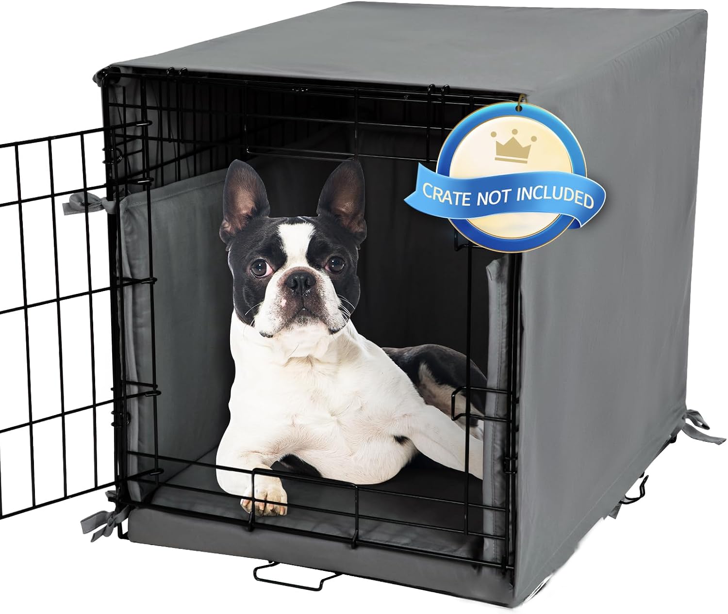 HOMBYS 3 PCS Set-Dog Crate Cover, Dog Crate Pad & Dog Crate Bumper ...