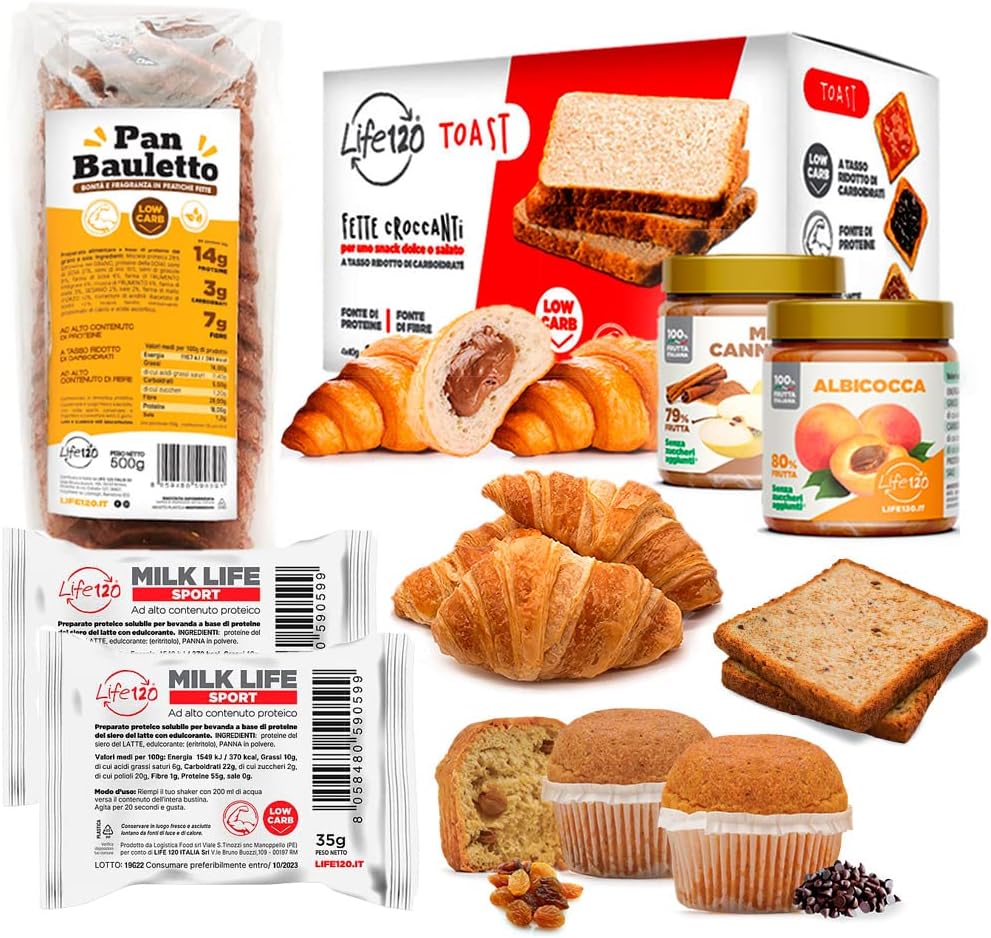 Life 120 - Super Box Colazione Low Carb 30 giorni - Kit Colazione ...