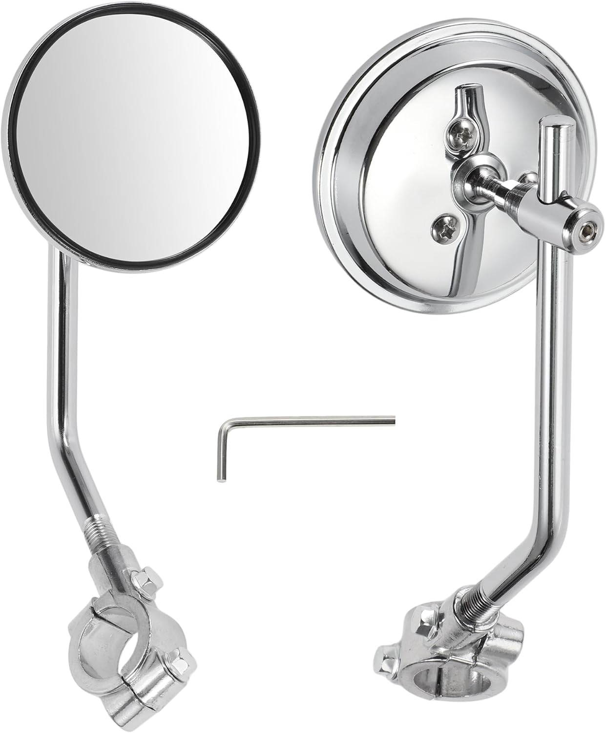 Amazon.com: VekAuto 1set Motorcycle Rear View Mirrors Handlebar Mirrors ...