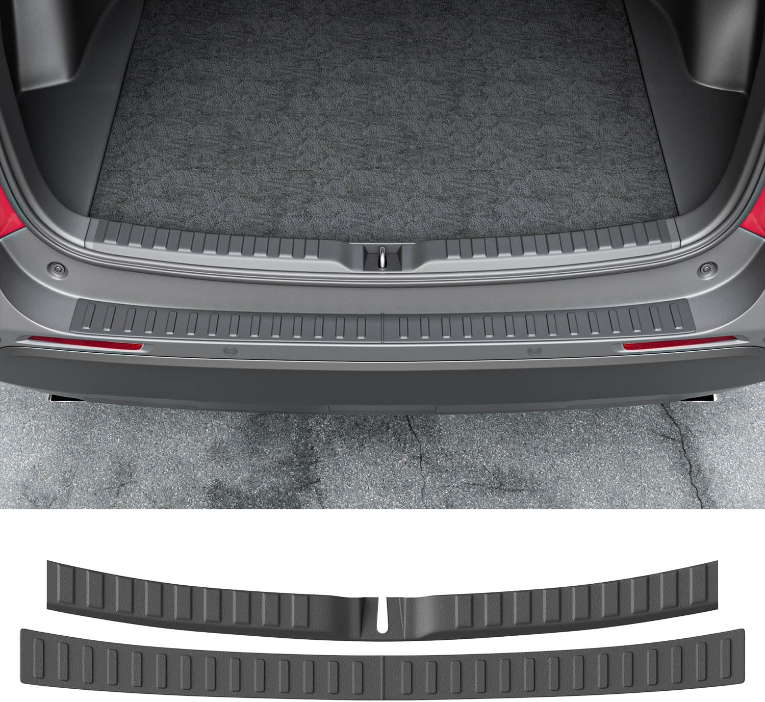 Amazon.com: powoq 2PCS Rear Bumper Protector Compatible with 2019-2025 ...