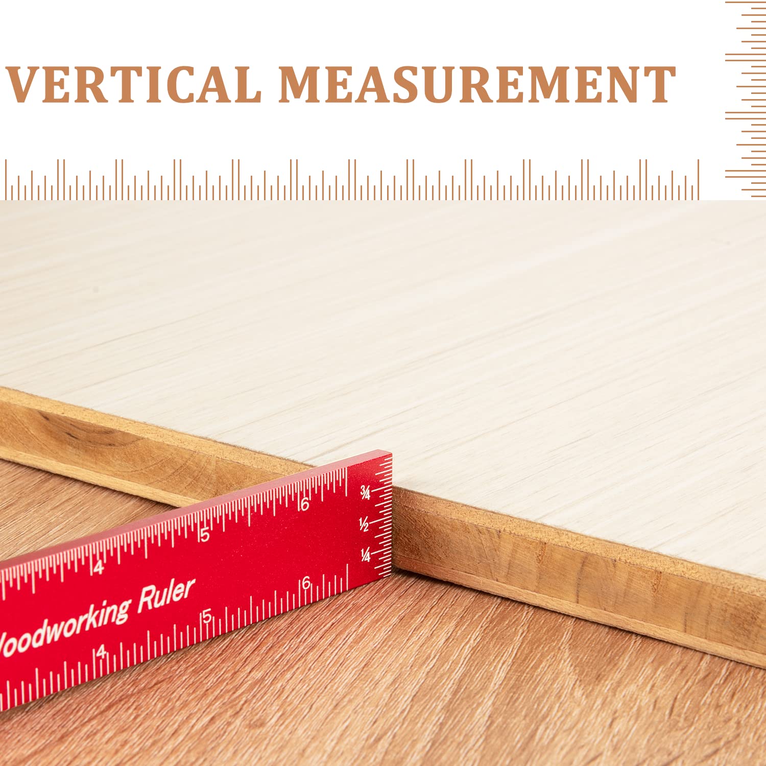 Snapklik.com : Woodworking Ruler Precision Pocket Rule - 6 Inch Metal ...