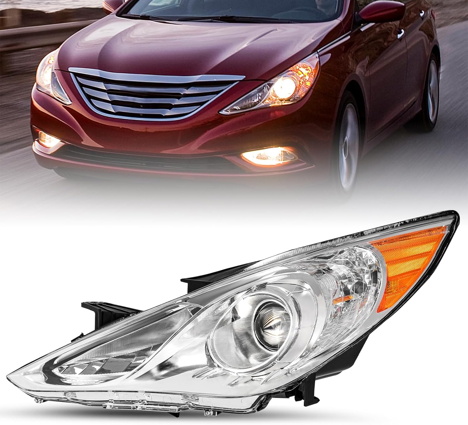 Amazon.com: SOCKIR Headlight Assembly Fit for 2011 2012 2013 2014 ...