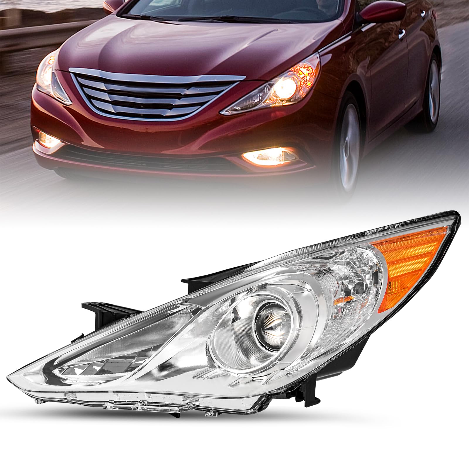 Amazon.com: SOCKIR Headlight Assembly Fit for 2011 2012 2013 2014 ...
