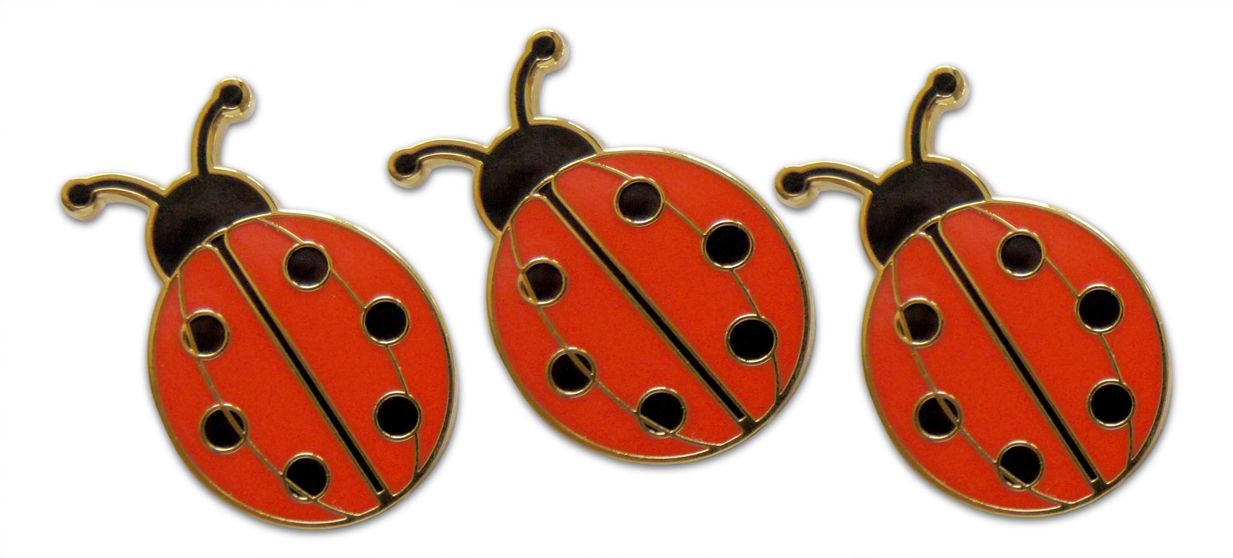 Amazon.com: 3-Piece LadyBug Lady Bug Pride Lapel Pin Hat Pin & Tie Tack ...