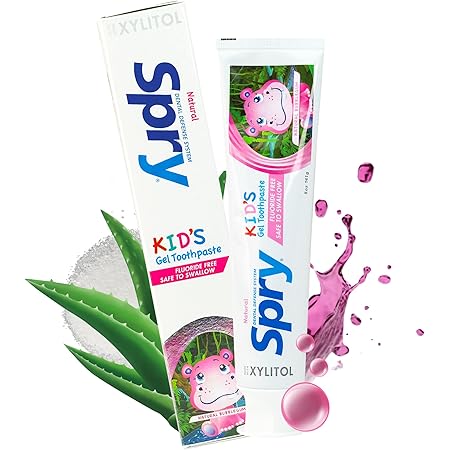 Amazon.com: Spry Xylitol Toothpaste for Kids 5oz. Fluoride Free ...