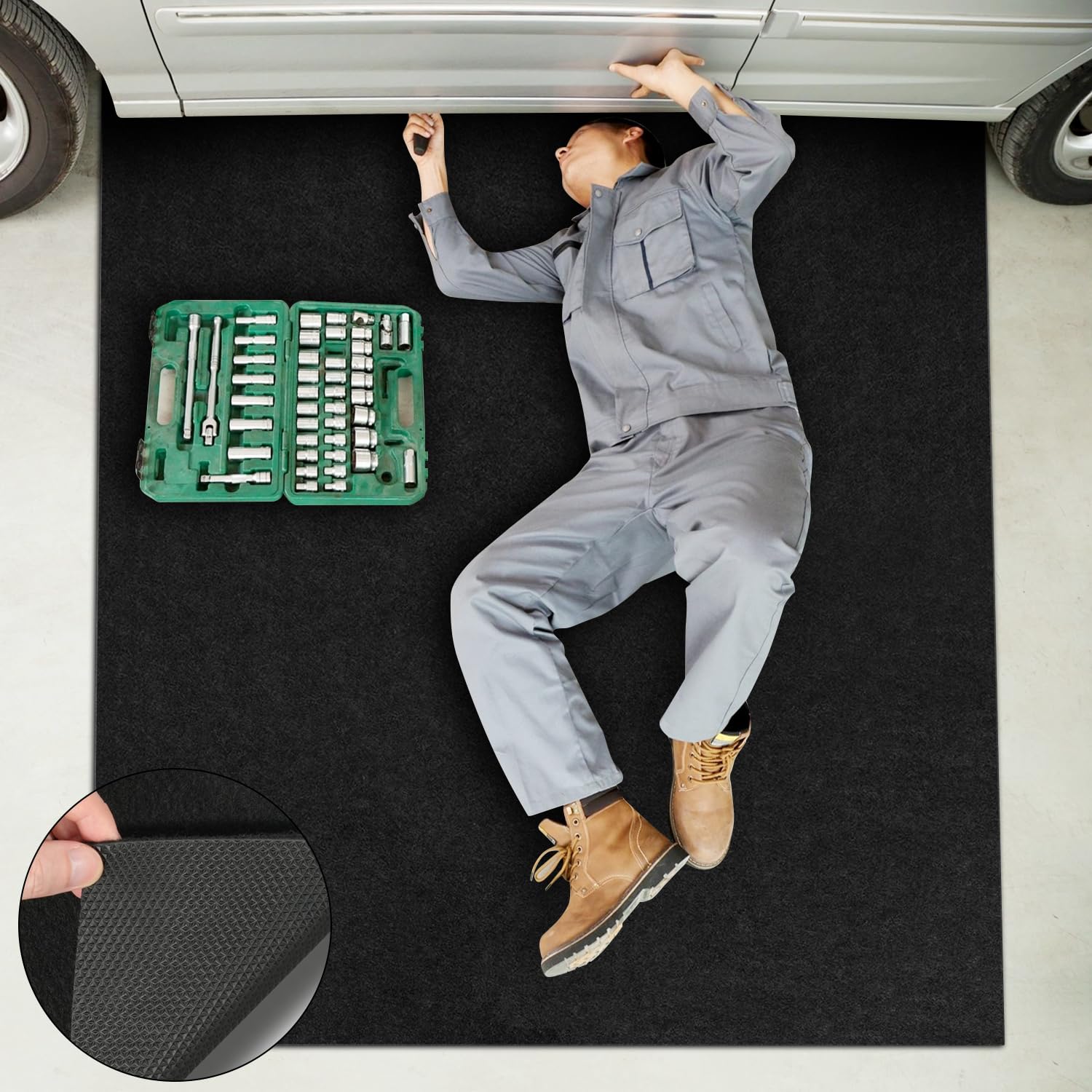 Amazon.com: Golener Oil Spill Mat - Garage Floor Mat, Absorbent Oil Pad ...