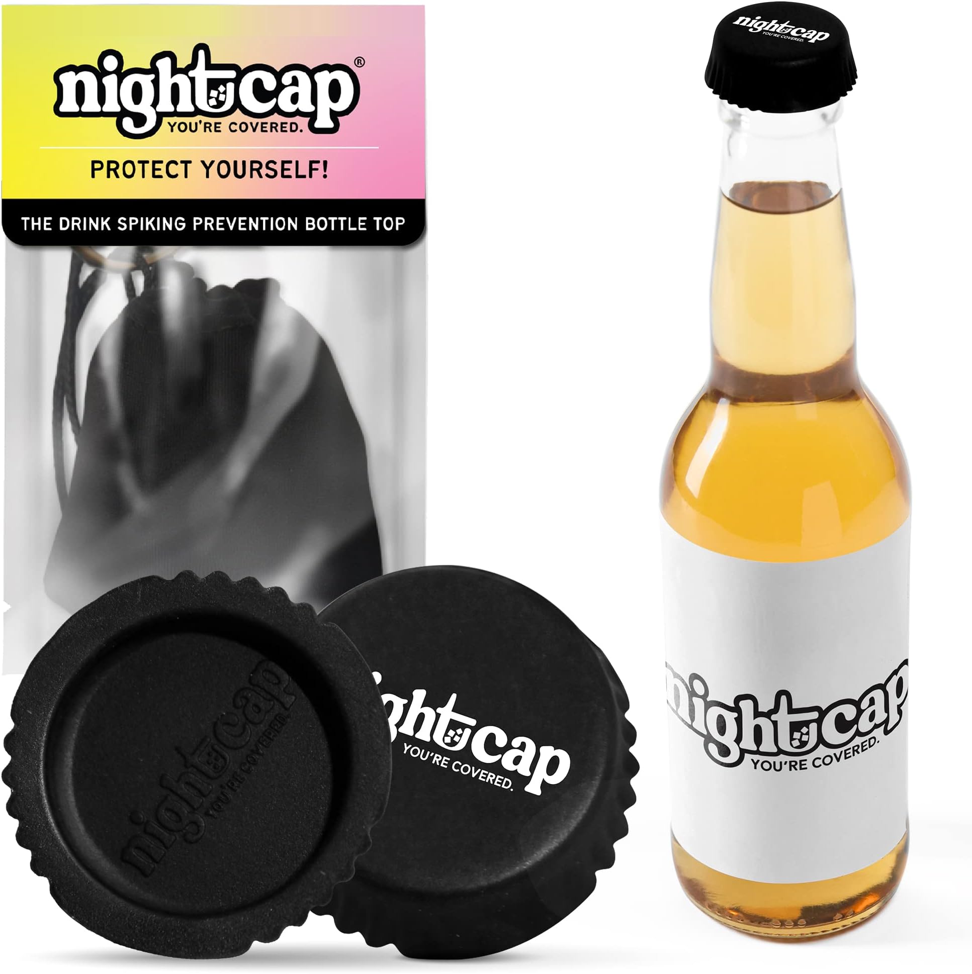 Nightcap Bottle Drink Cover Silicone Beer Bottle Cover And Bottle ...