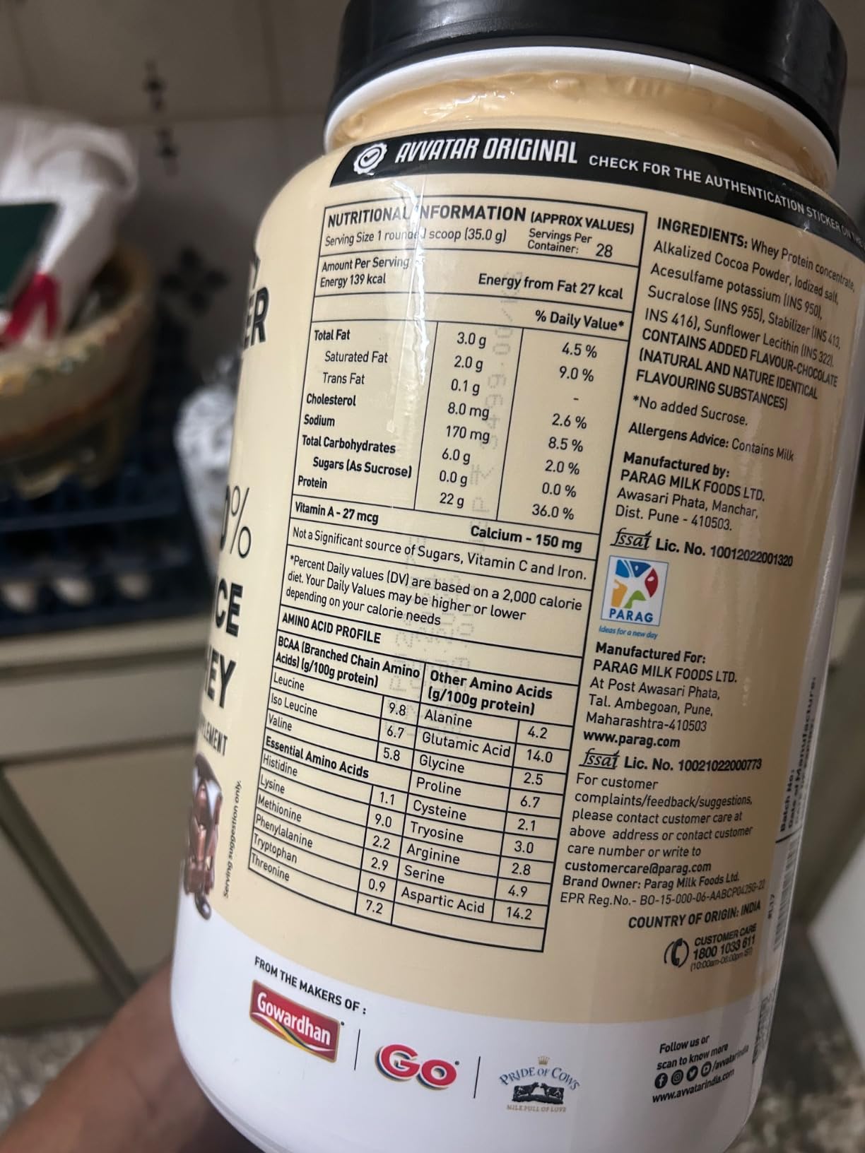 avvatar PERFORMANCE WHEY PROTEIN | 1Kg | Mango Rush Flavour | 27g ...