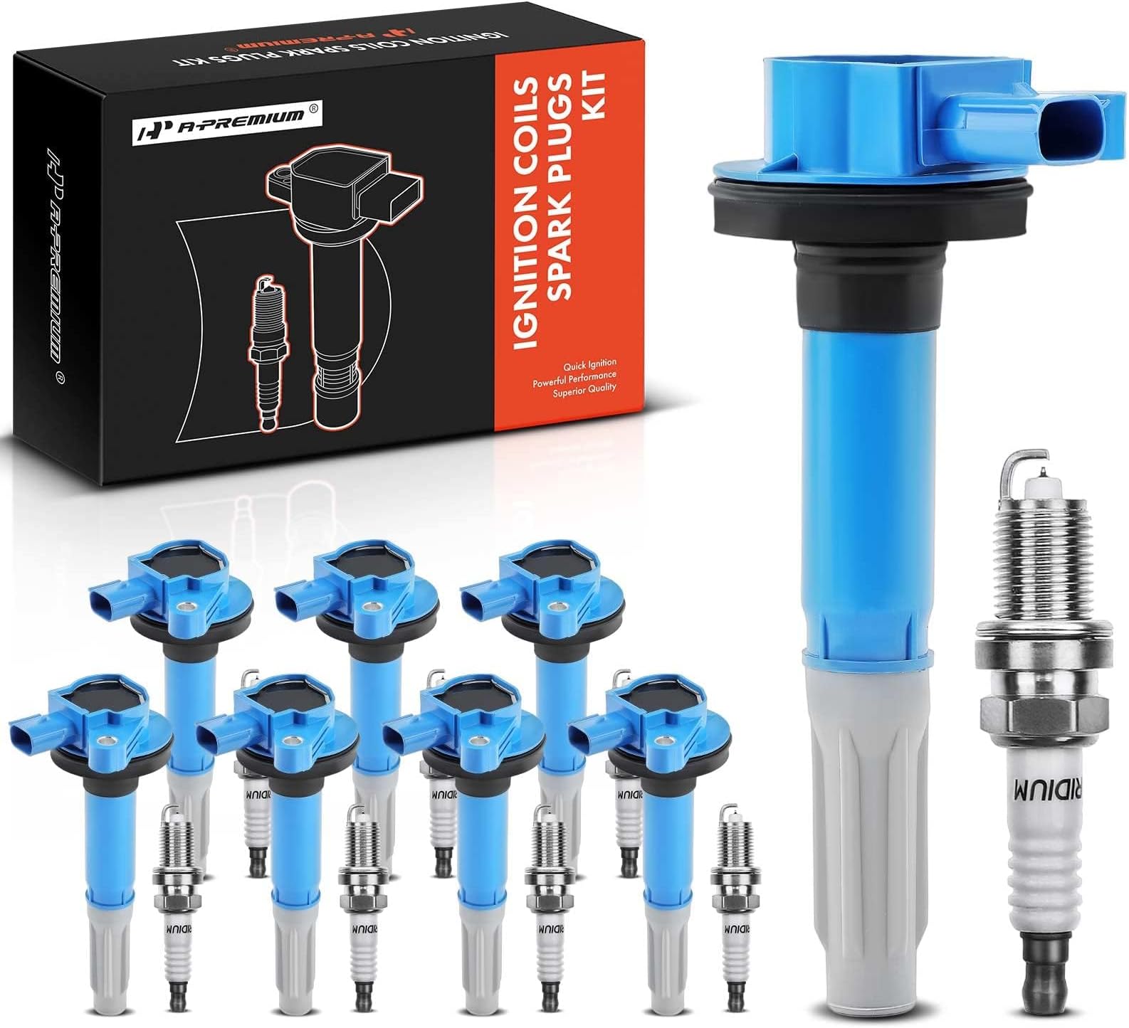 Amazon.com: A-Premium Ignition Coils and Spark Plugs Kits Compatible ...