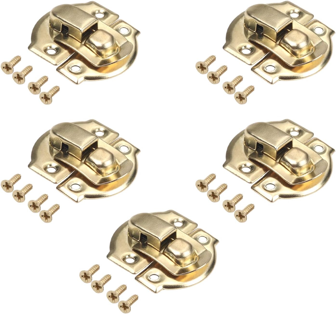 MroMax 10PCS Box Buckle Latches Catch Toggle Hasp 1.14" x 1.02"Yellow ...