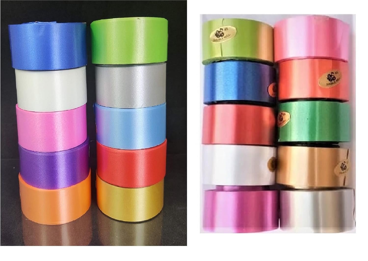 Kuber Selection 1 Inch Pack of 20 Pcs Plastic Curling Ribbon 10 Mtr ...