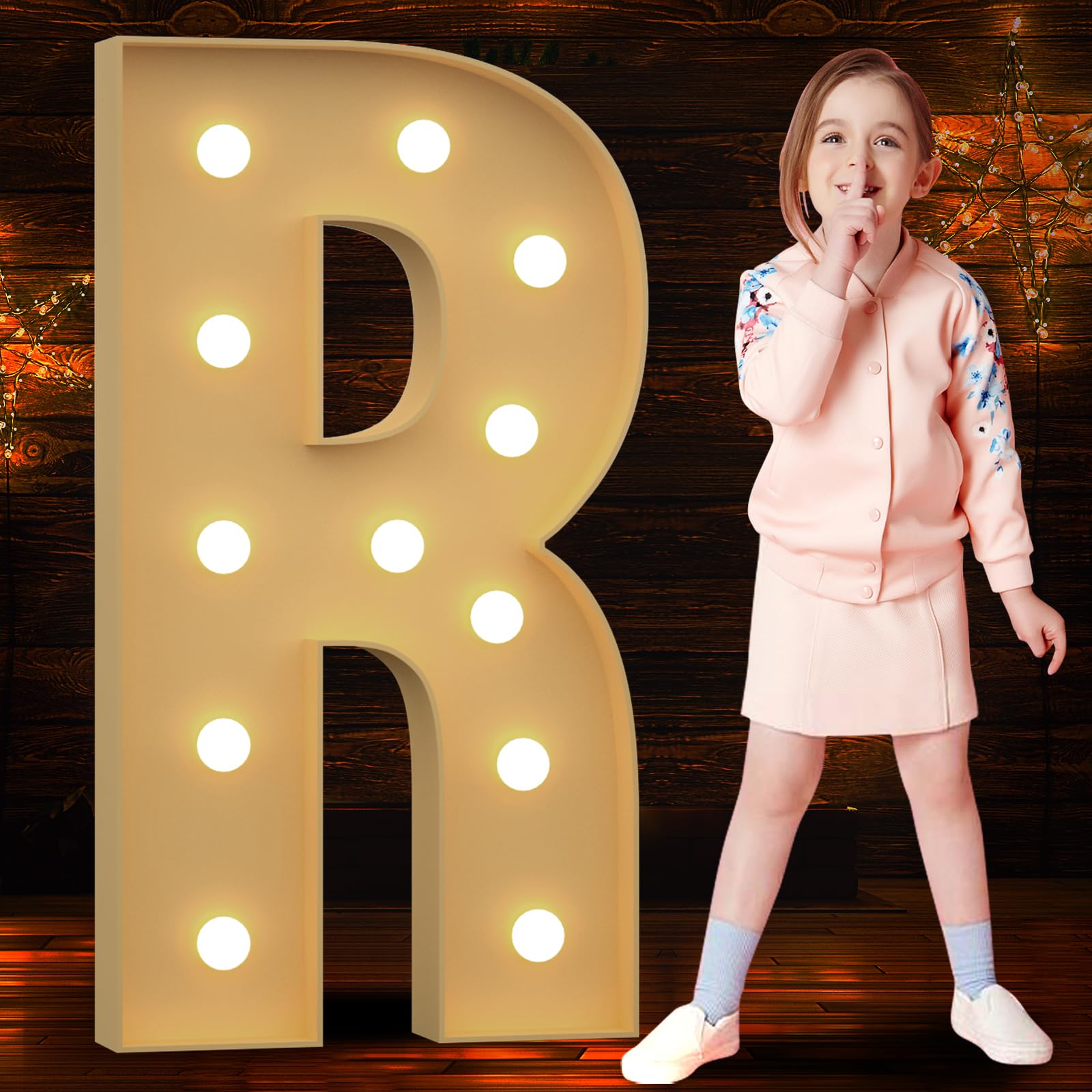 Amazon.com: Tongjoy 4FT Marquee Light Up Letters, Large Marquee Letters ...