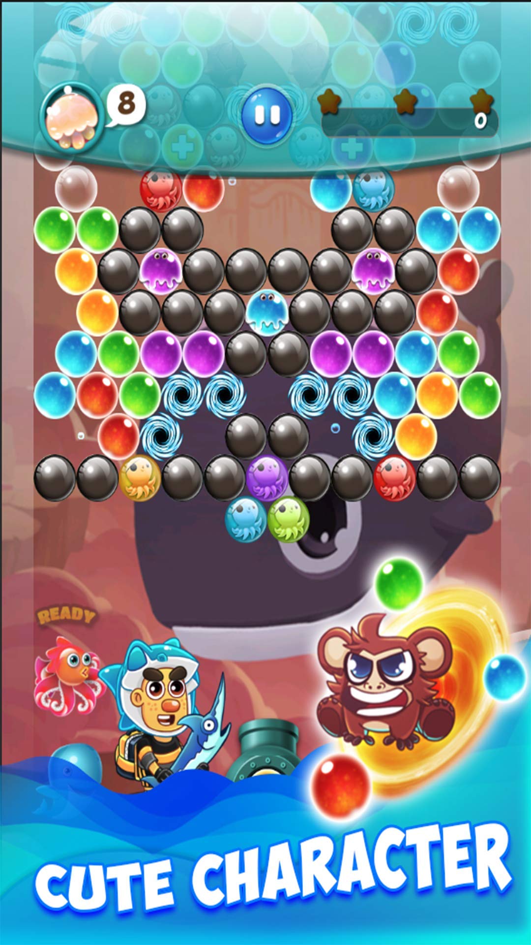 Jelly Bubble Pop! Ocean Recuse Match 3 Game - Free Bubble Shooter Game ...