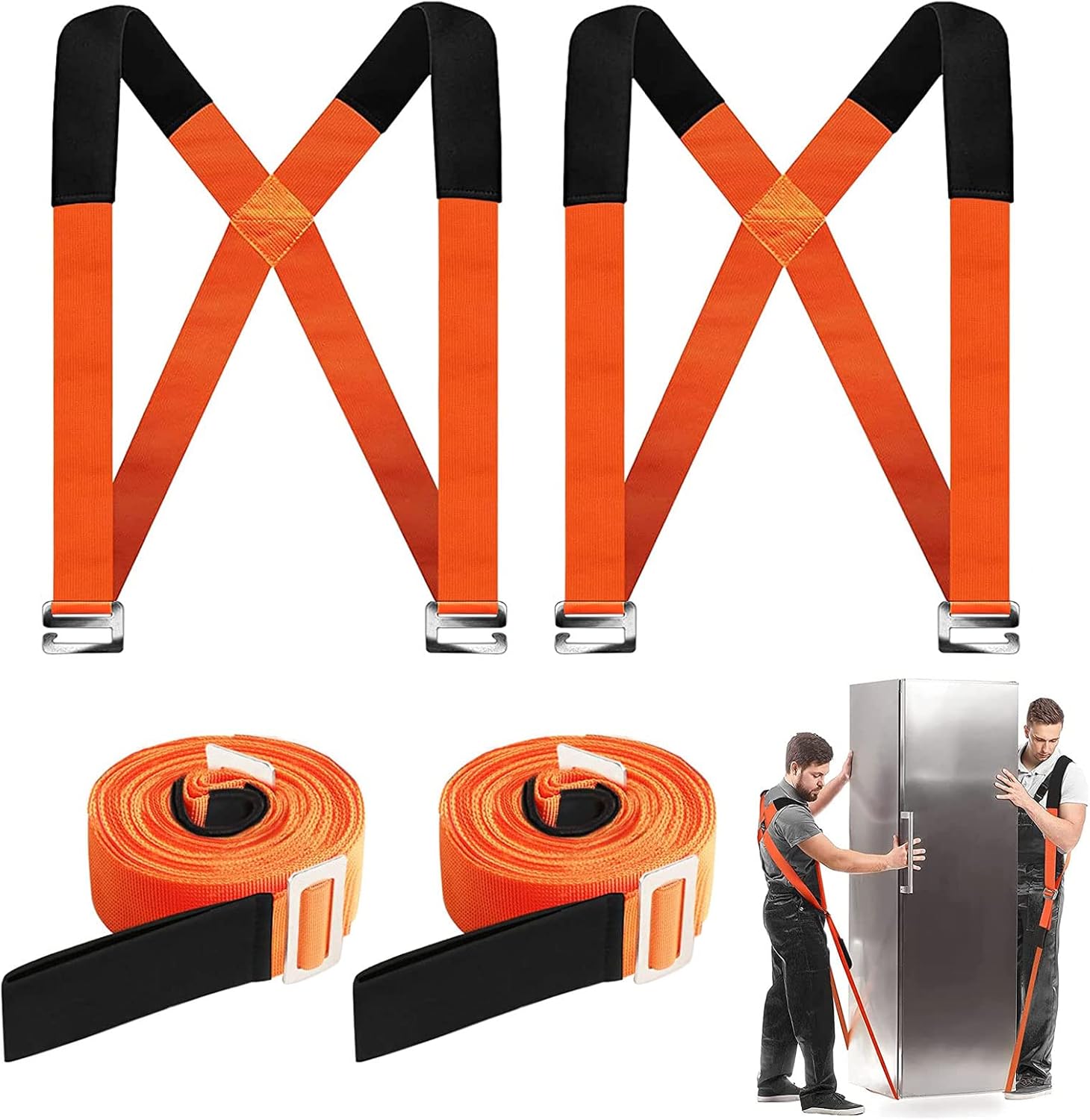 Moving Straps, Lifting Strap for 2 Movers, Easily Move, Lift, Carry ...