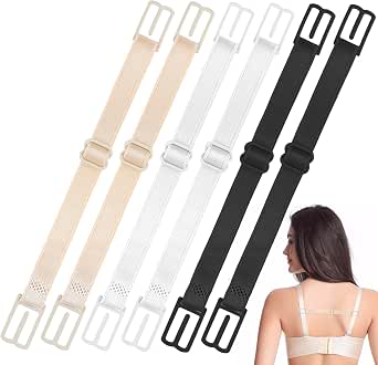 Pack of 6 Bra Straps Holder Bra Straps Clip Non Slip Strap Holder Non ...