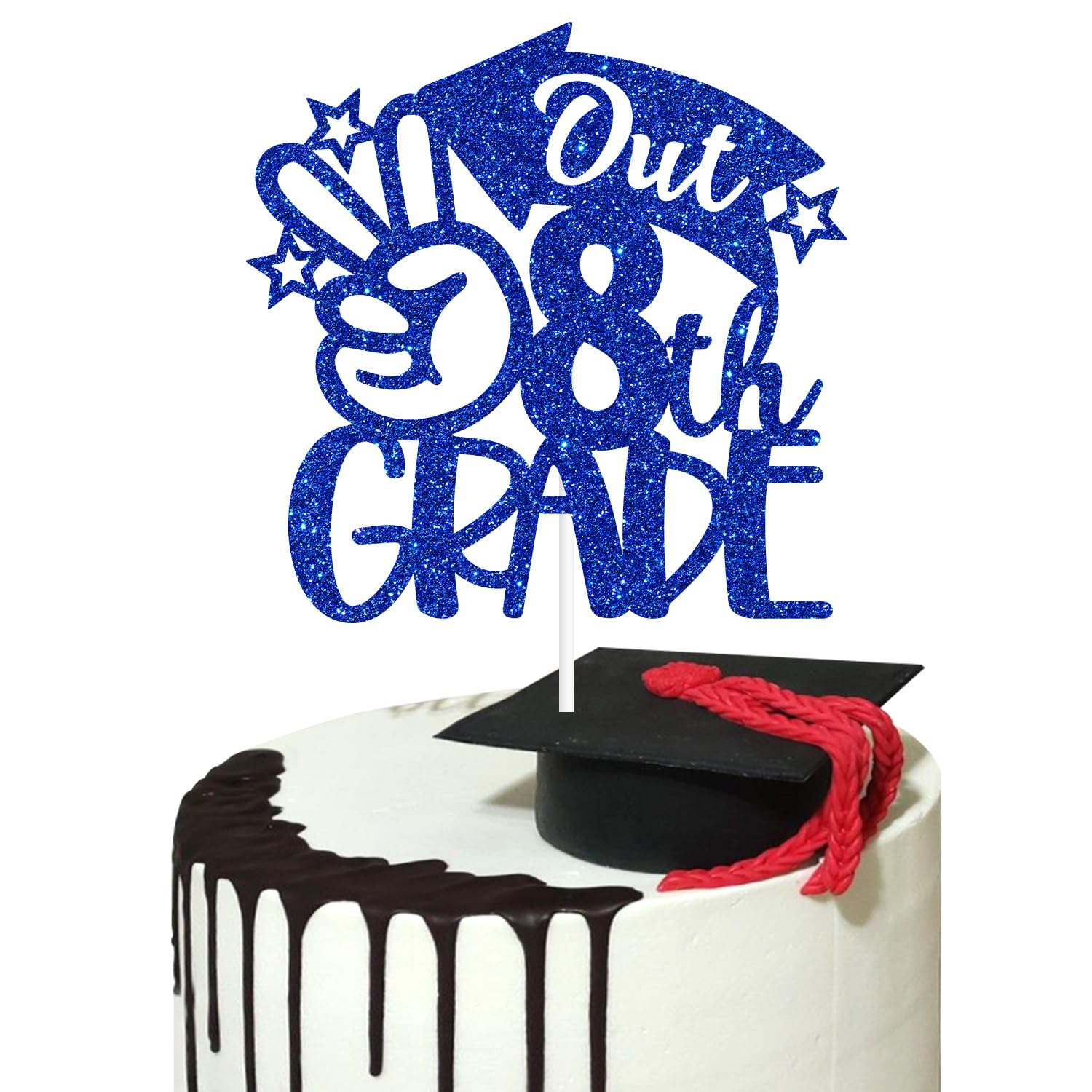 Amazon.com: Peace Out 8th Grade Cake Topper, 8th Grade Grad, Next Stop ...