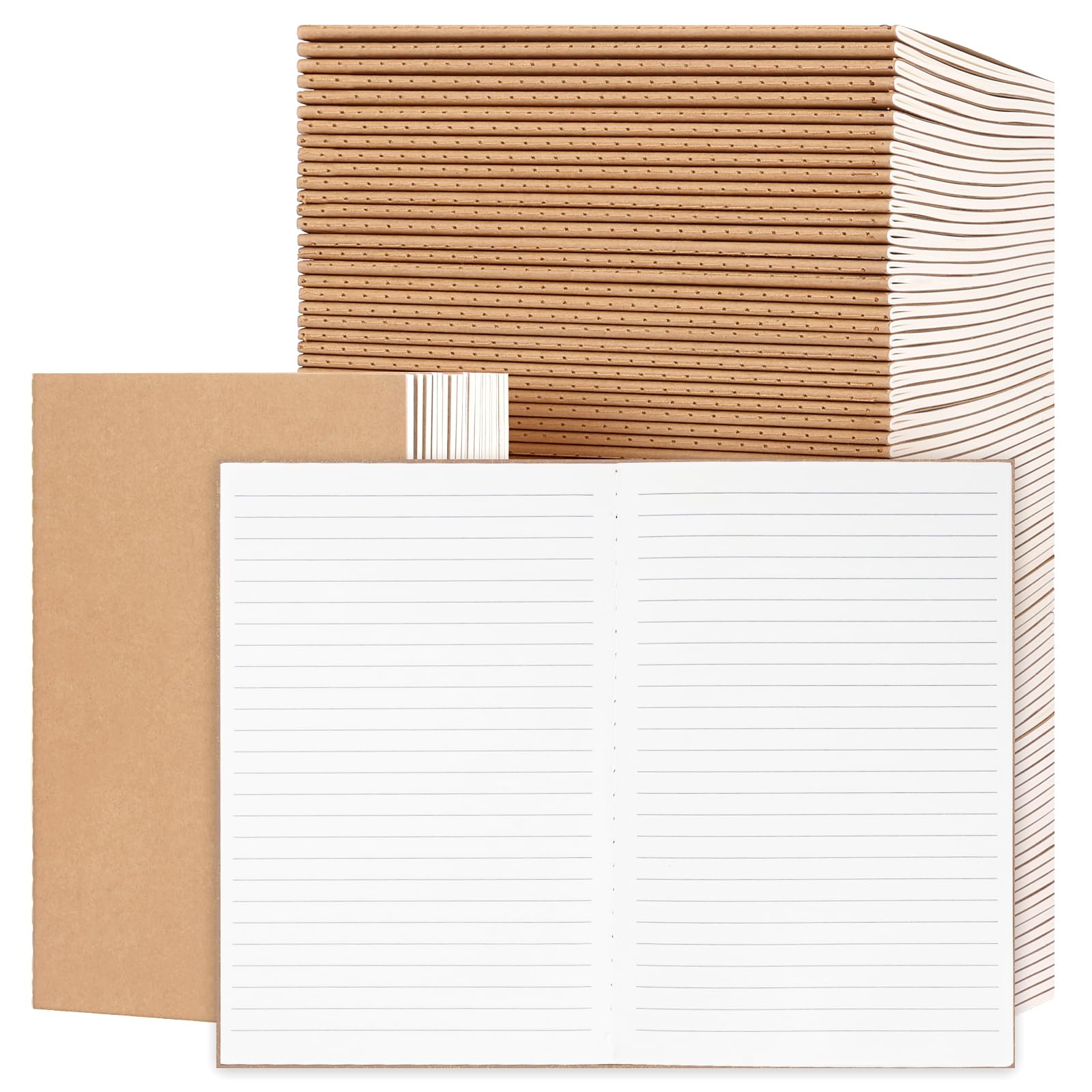 EOOUT 200 Pack A5 Lined Journals for Writing, Composition Notebook ...