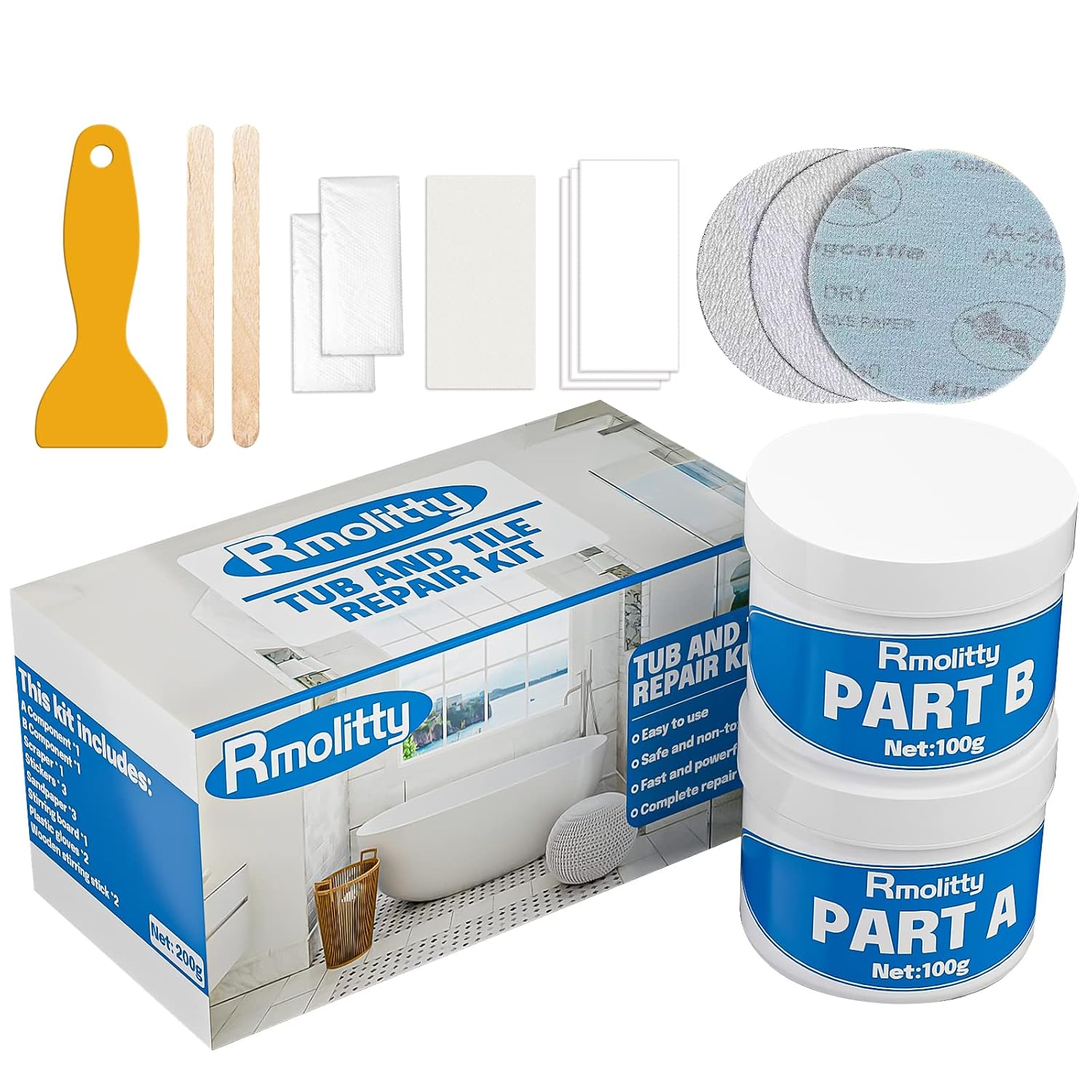 Waschbecken Keramik Reparatur Set