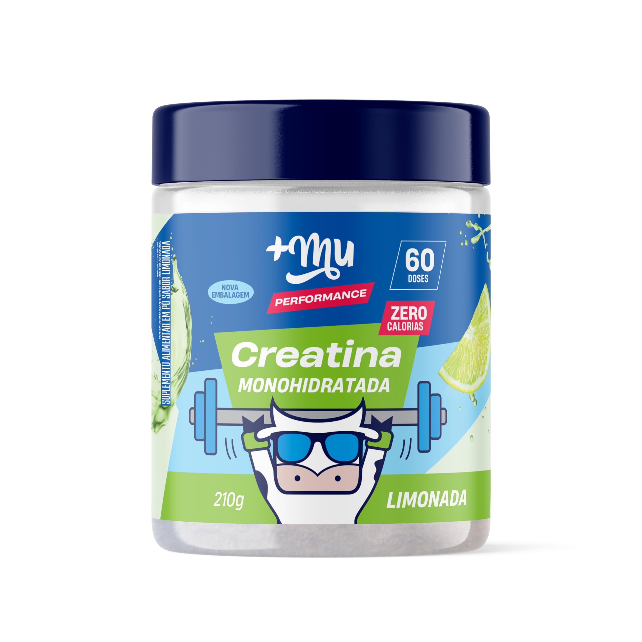 +Mu Creatina Monohidratada Sabor Limonada - 210g : Amazon.com.br: Saúde ...