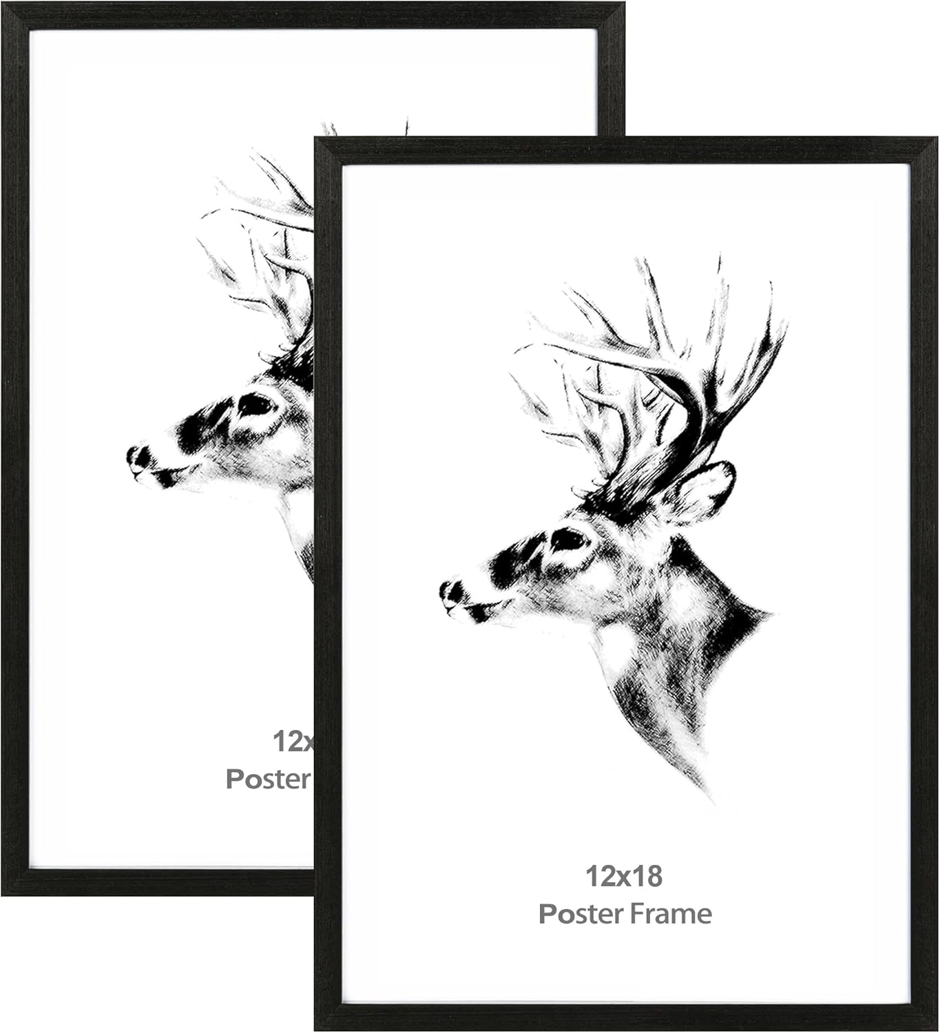 Yaetm 12x18 Frame Black Set Of 2 Solid Wood Poster Frame 12 X 18 yaetm-12x18-frame-black-set-of-2-solid-wood-poster-frame-12-x-18
