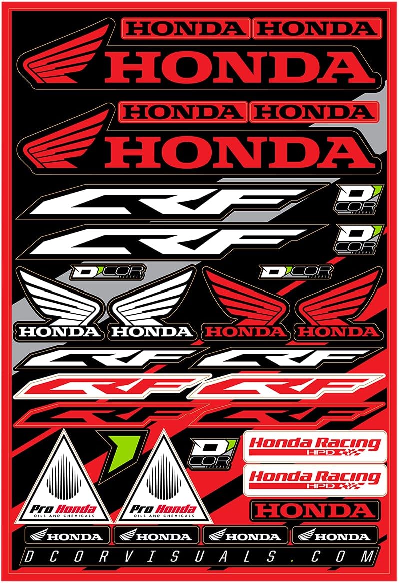 Amazon.com: Decals Stickers Graphics Compatible with Honda CR CRF 50 70 ...