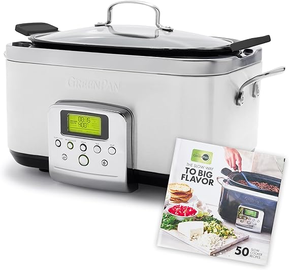 Amazon.com: GreenPan Elite 8-in-1 Programmable 6 Quart Electric Slow ...