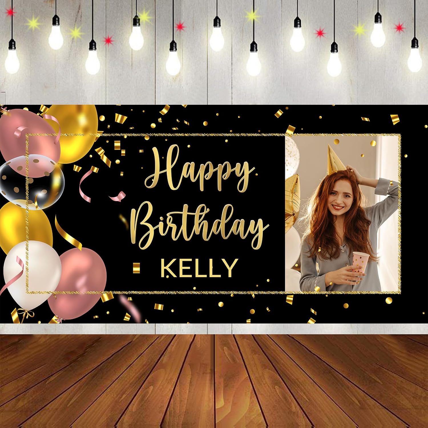 Amazon.com: Custom Happy Birthday Banner Personalized Banners and Signs ...