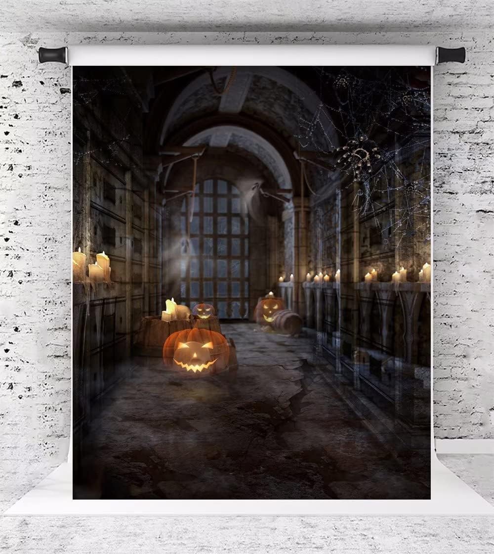 Amazon.com : Kate Halloween Backdrop Ghost Pumpkin Halloween Backdrops ...
