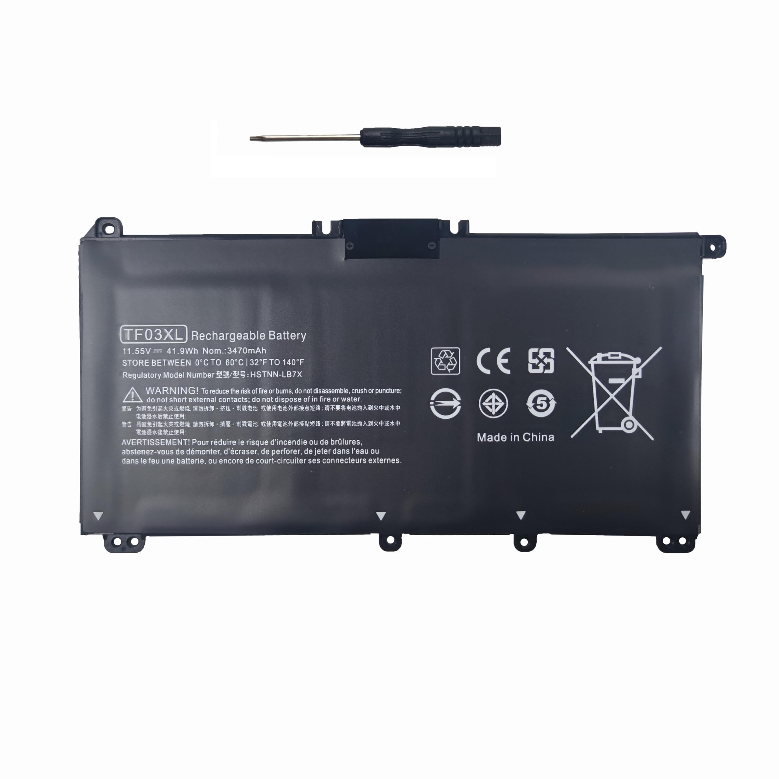920070-855 TF03XL Laptop Battery for HP Pavilion X360 14m-cd0001dx 14m ...