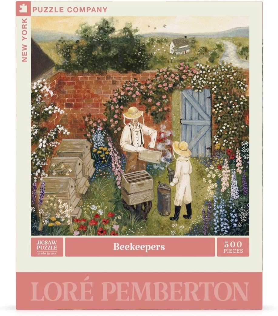 Amazon.com: New York Puzzle Company - Loré Pemberton Beekeepers - 500 ...