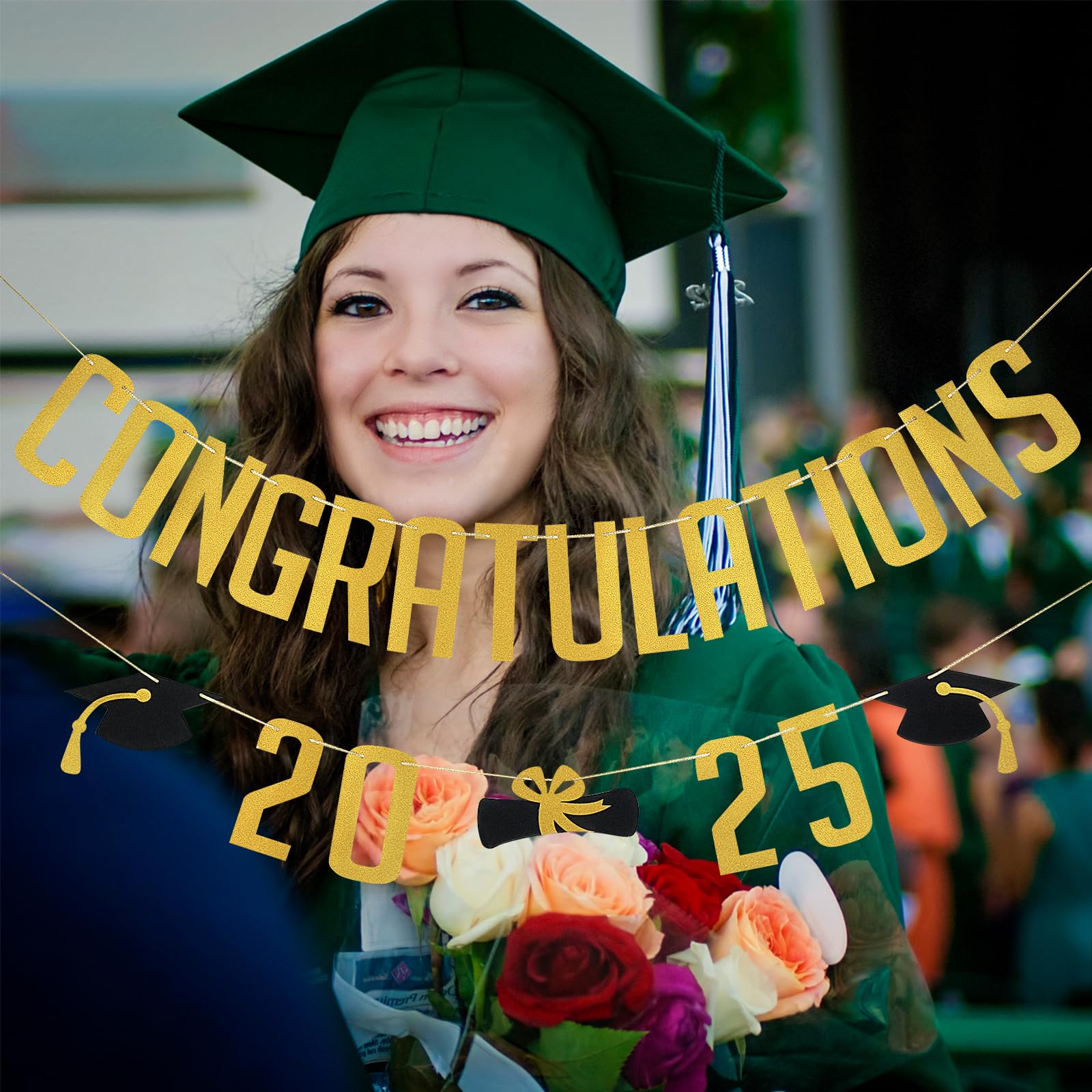 Gold Glitter Graduation