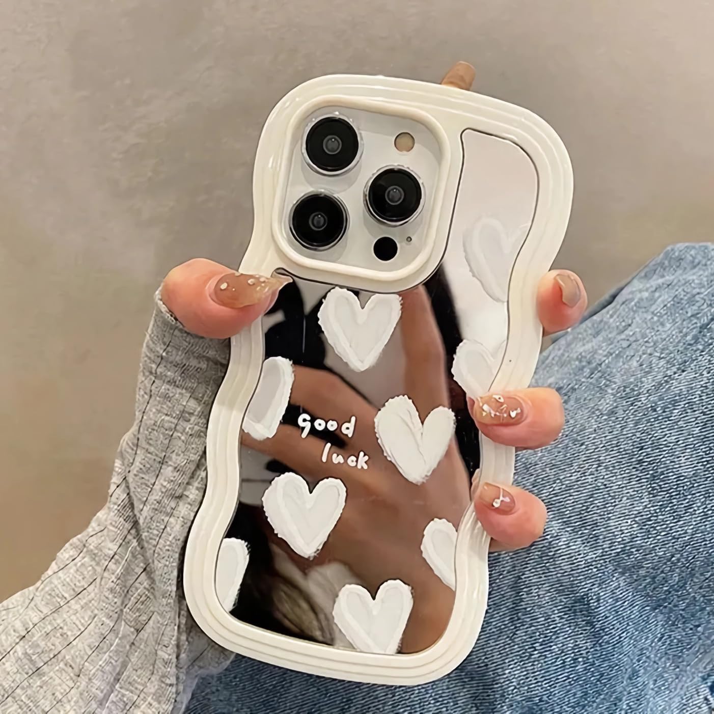 Amazon.com: LSL Compatible with iPhone 14 Pro Max case Cute Heart ...