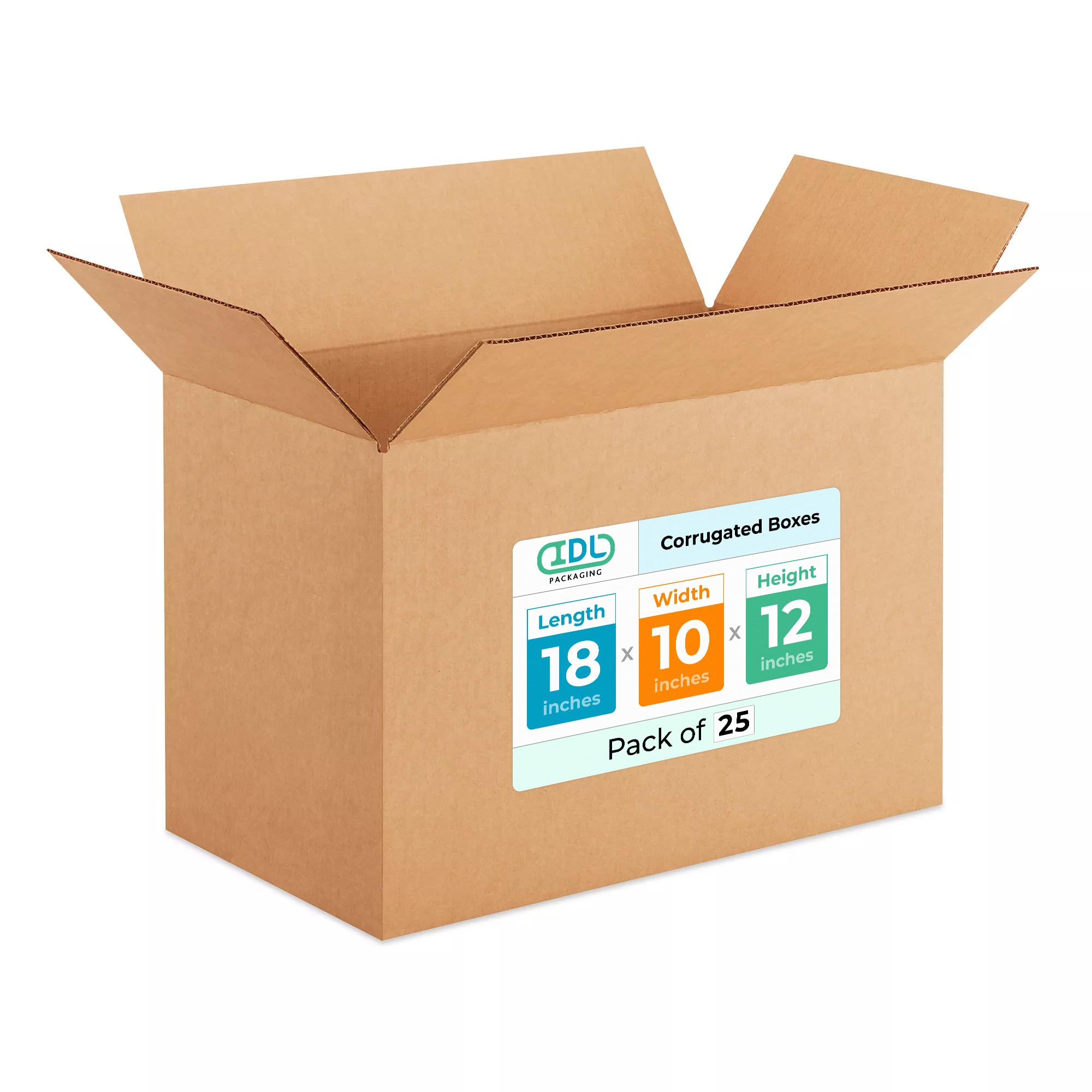 Snapklik.com : Medium Shipping & Moving Boxes 18"L X 10"W X 12"H