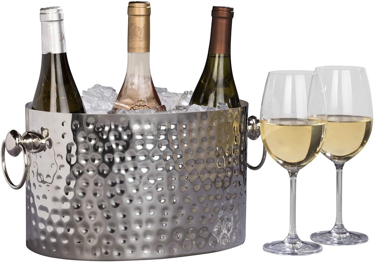 Amazon.com: Chic Chill 3-Bottle Wine Chiller Ice Bucket | Keeps Wine ...